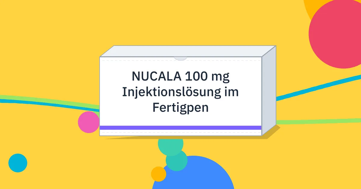 Symbolbild: Packung mit der Aufschrift NUCALA 100 mg Injektionslösung im Fertigpen (PZN 16383925) – Verfügbarkeit und Bezug in Apotheken in Frankfurt am Main