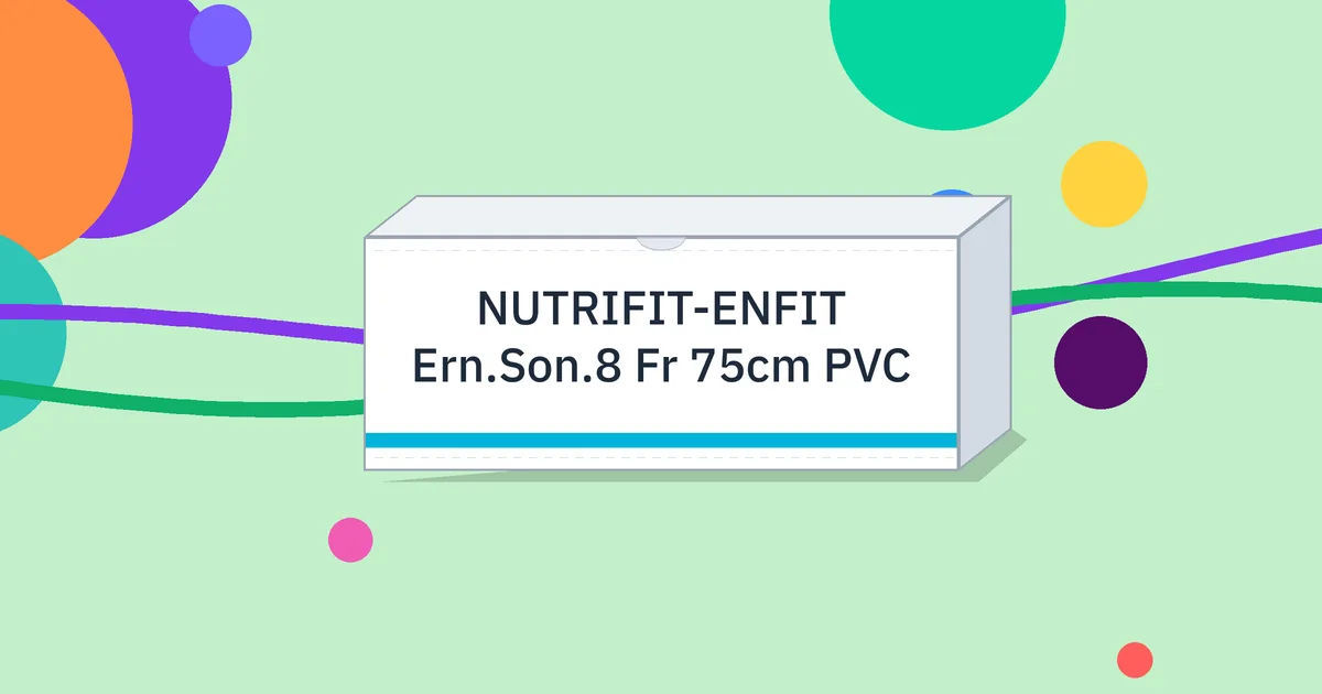 Symbolbild: Packung mit der Aufschrift NUTRIFIT-ENFIT Ern.Son.8 Fr 75cm PVC (PZN 17272702) – Verfügbarkeit und Bezug in Apotheken in Frankfurt am Main