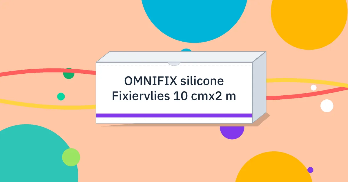 Symbolbild: Packung mit der Aufschrift OMNIFIX silicone Fixiervlies 10 cmx2 m (PZN 20270500) – Verfügbarkeit und Bezug in Apotheken in Frankfurt am Main