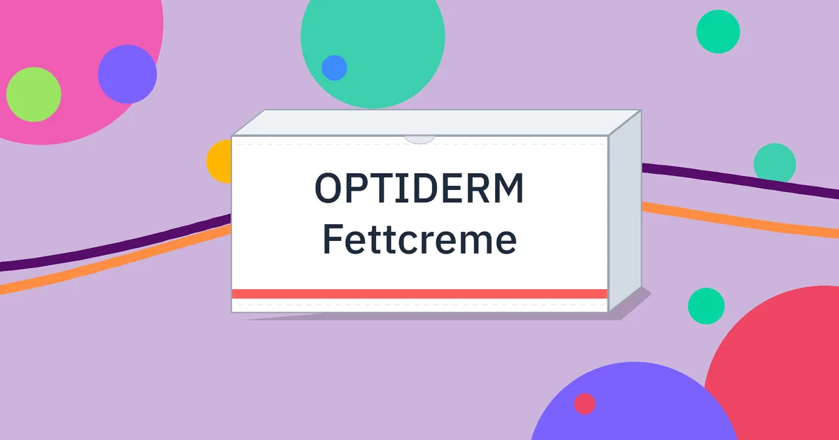 Symbolbild: Packung mit der Aufschrift OPTIDERM Fettcreme (PZN 00789683) – Verfügbarkeit und Bezug in Apotheken in Frankfurt am Main