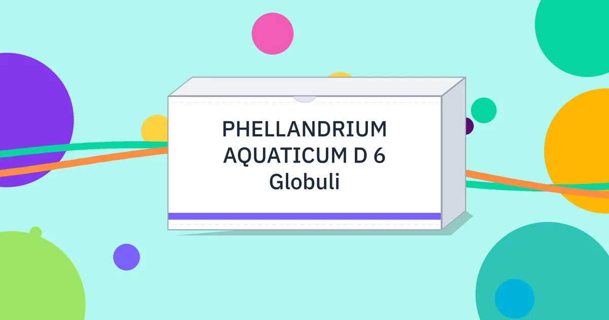 Symbolbild: Packung mit der Aufschrift PHELLANDRIUM AQUATICUM D 6 Globuli (PZN 07459026) – Verfügbarkeit und Bezug in Apotheken in Frankfurt am Main