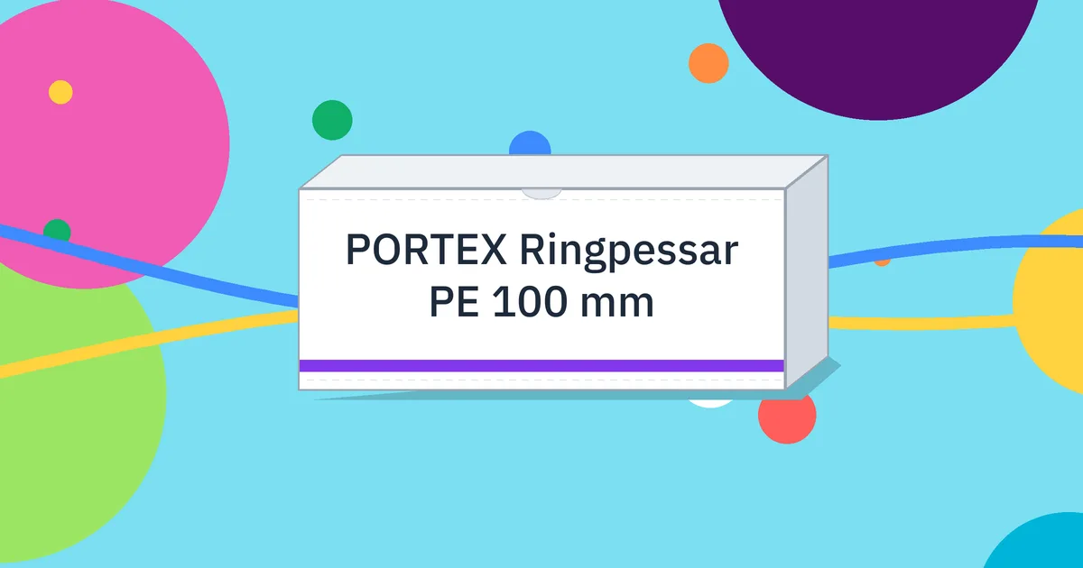 Symbolbild: Packung mit der Aufschrift PORTEX Ringpessar PE 100 mm (PZN 07690309) – Verfügbarkeit und Bezug in Apotheken in Frankfurt am Main