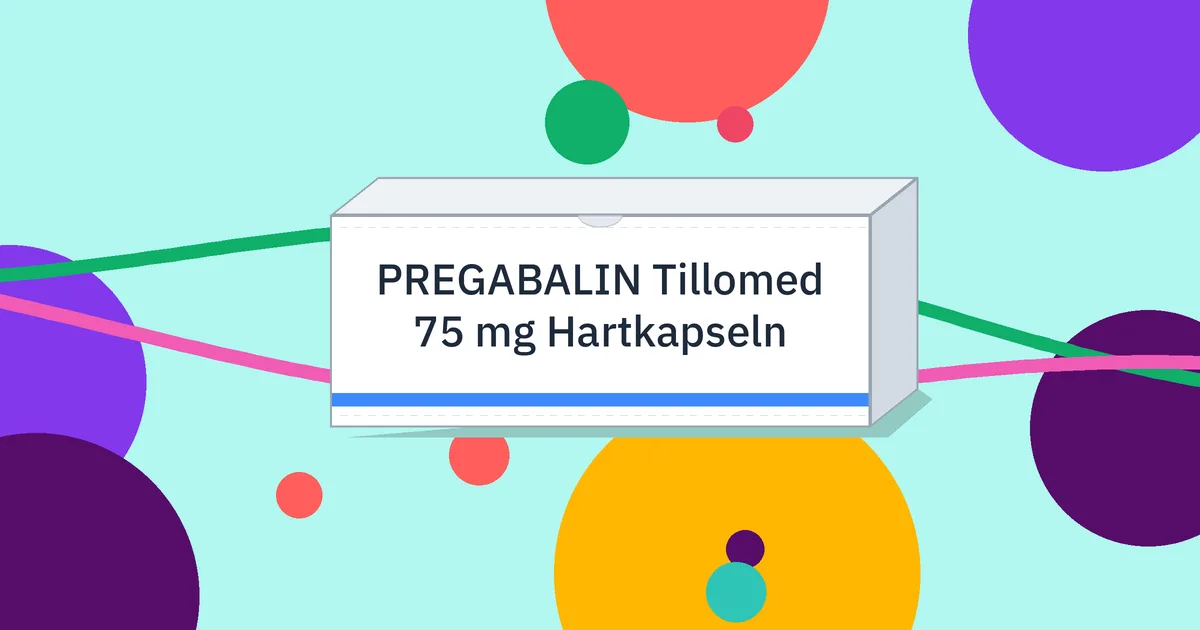 Symbolbild: Packung mit der Aufschrift PREGABALIN Tillomed 75 mg Hartkapseln (PZN 15200584) – Verfügbarkeit und Bezug in Apotheken in Frankfurt am Main