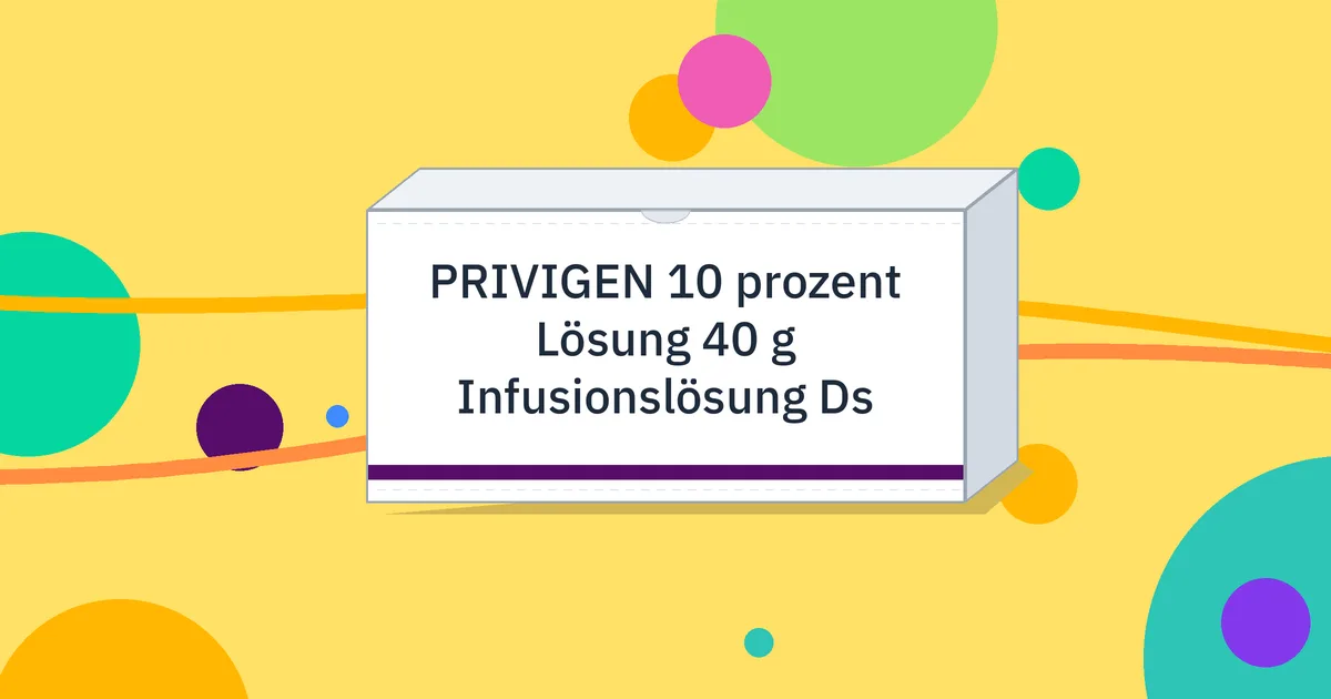 Symbolbild: Packung mit der Aufschrift PRIVIGEN 10 prozent Lösung 40 g Infusionslösung Ds (PZN 14025966) – Verfügbarkeit und Bezug in Apotheken in Frankfurt am Main