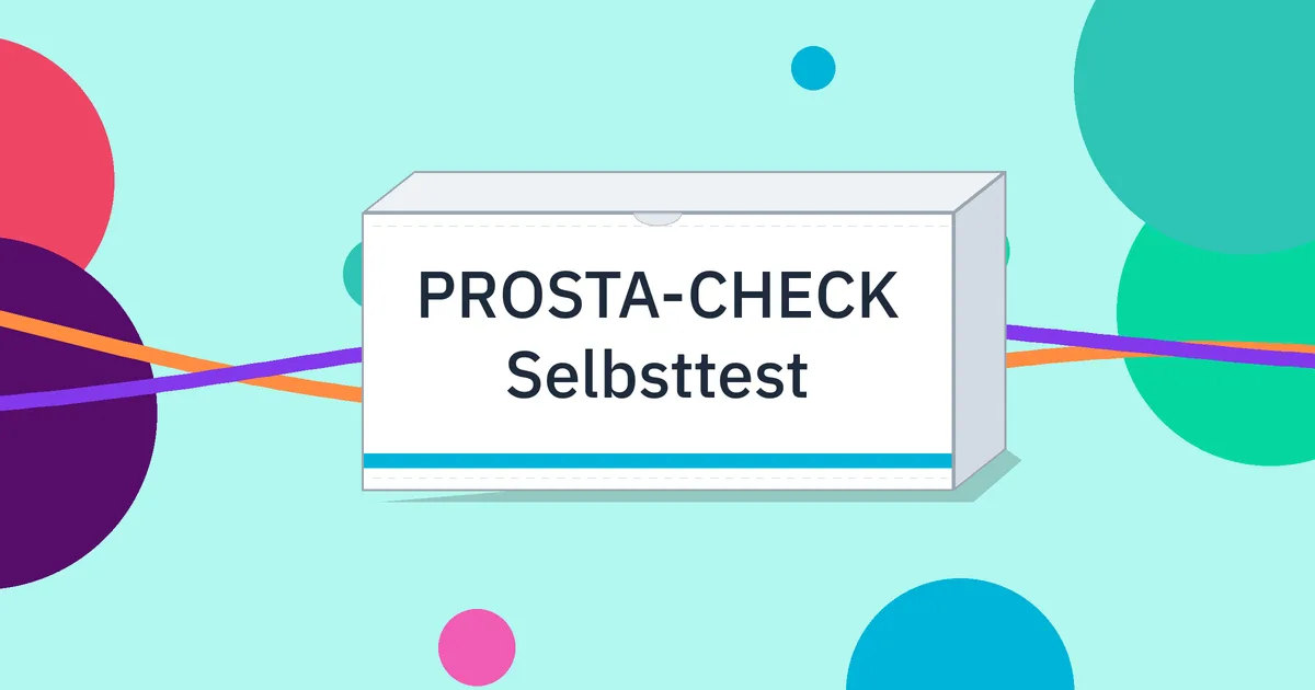 Symbolbild: Packung mit der Aufschrift PROSTA-CHECK Selbsttest (PZN 19371414) – Verfügbarkeit und Bezug in Apotheken in Frankfurt am Main