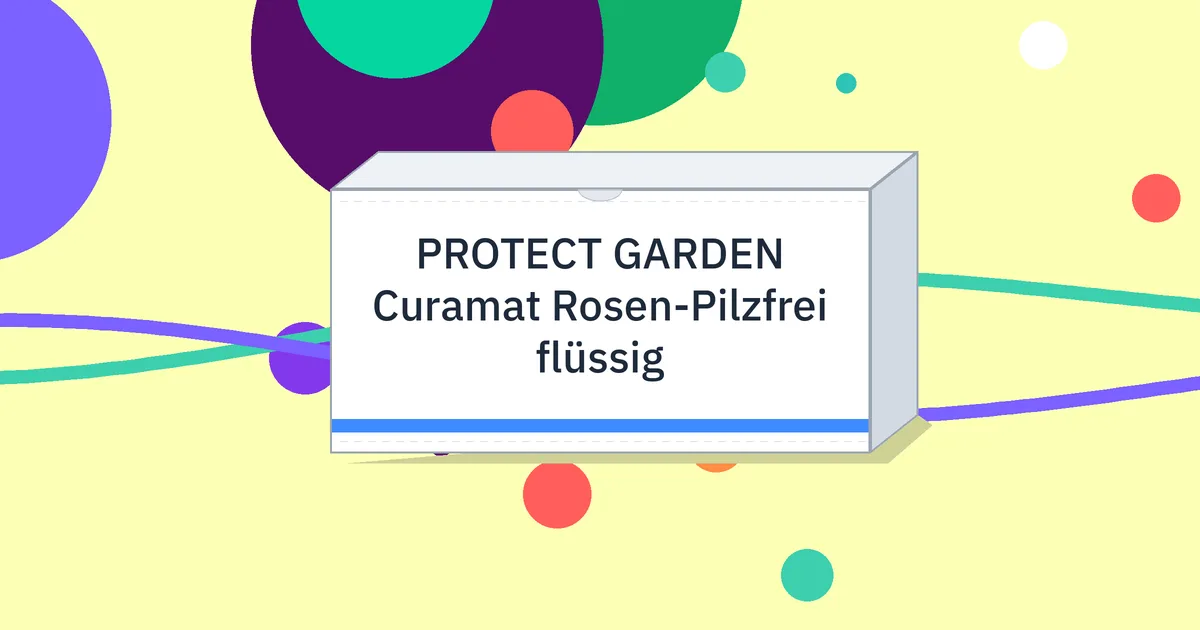 Symbolbild: Packung mit der Aufschrift PROTECT GARDEN Curamat Rosen-Pilzfrei flüssig (PZN 14361776) – Verfügbarkeit und Bezug in Apotheken in Frankfurt am Main