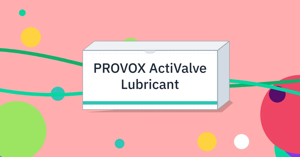 Symbolbild: Packung mit der Aufschrift PROVOX ActiValve Lubricant (PZN 00697805) – Verfügbarkeit und Bezug in Apotheken in Frankfurt am Main