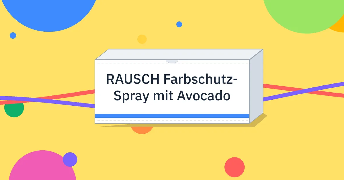 Symbolbild: Packung mit der Aufschrift RAUSCH Farbschutz-Spray mit Avocado (PZN 18742771) – Verfügbarkeit und Bezug in Apotheken in Frankfurt am Main