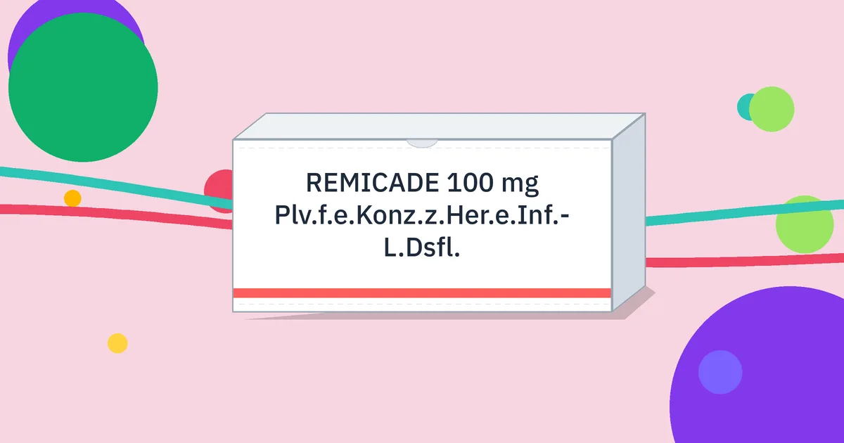 Symbolbild: Packung mit der Aufschrift REMICADE 100 mg Plv.f.e.Konz.z.Her.e.Inf.-L.Dsfl. (PZN 01557414) – Verfügbarkeit und Bezug in Apotheken in Frankfurt am Main