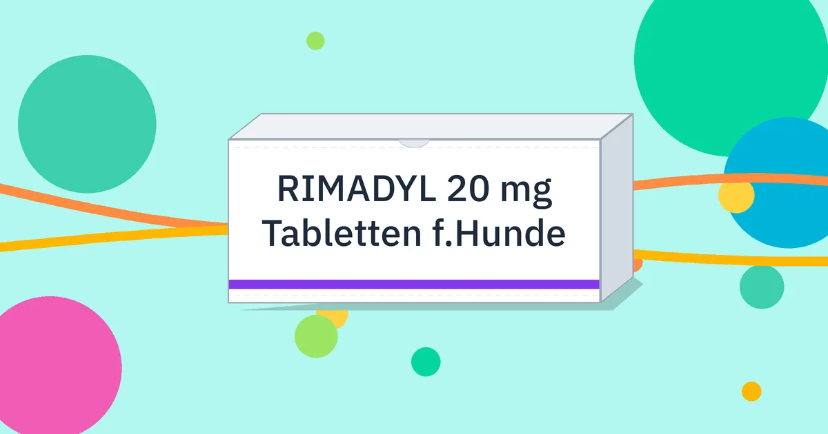 Symbolbild: Packung mit der Aufschrift RIMADYL 20 mg Tabletten f.Hunde (PZN 08859153) – Verfügbarkeit und Bezug in Apotheken in Frankfurt am Main
