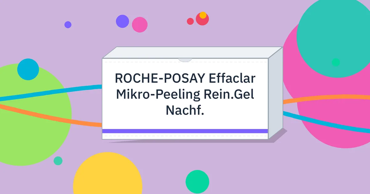 Symbolbild: Packung mit der Aufschrift ROCHE-POSAY Effaclar Mikro-Peeling Rein.Gel Nachf. (PZN 19962960) – Verfügbarkeit und Bezug in Apotheken in Frankfurt am Main
