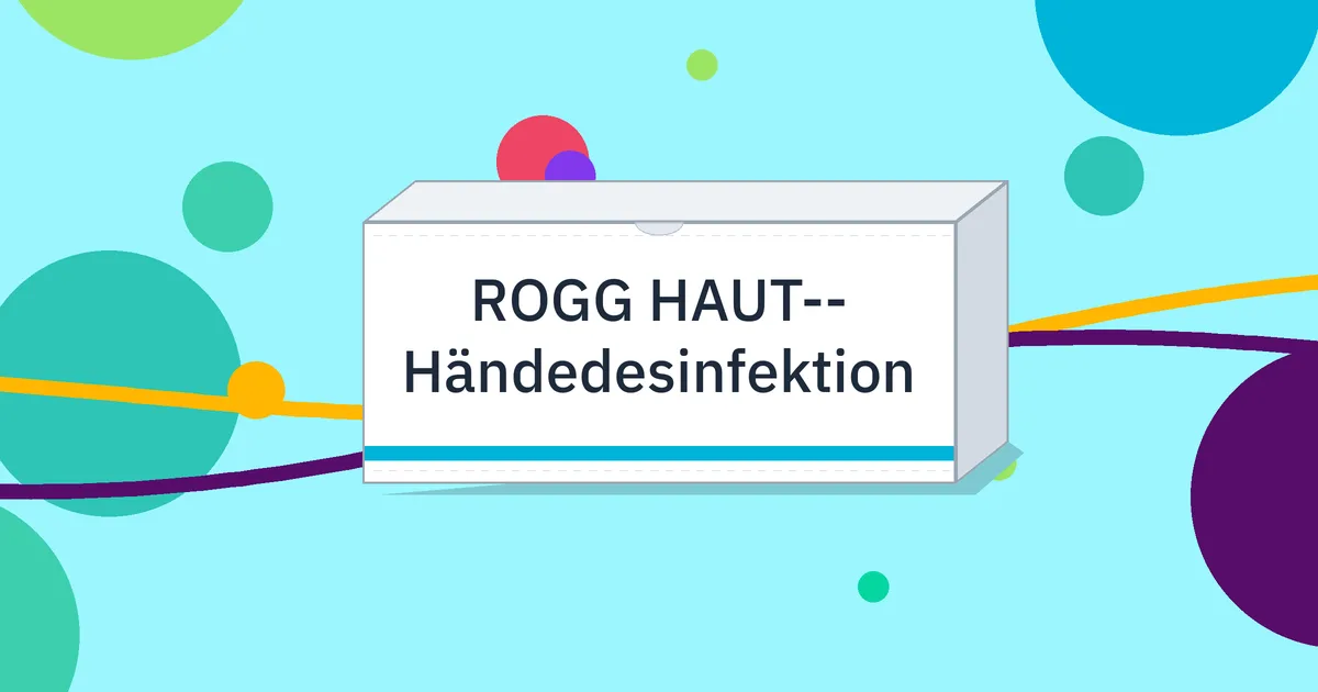 Symbolbild: Packung mit der Aufschrift ROGG HAUT--Händedesinfektion (PZN 02152027) – Verfügbarkeit und Bezug in Apotheken in Frankfurt am Main