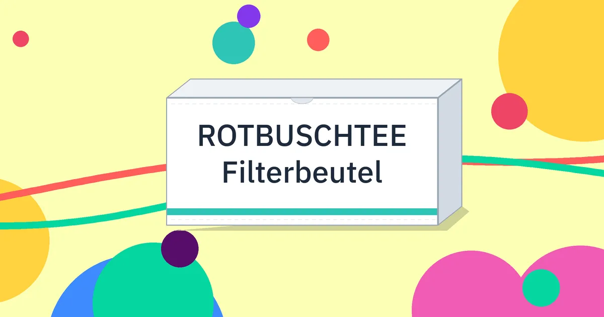 Symbolbild: Packung mit der Aufschrift ROTBUSCHTEE Filterbeutel (PZN 01533738) – Verfügbarkeit und Bezug in Apotheken in Frankfurt am Main