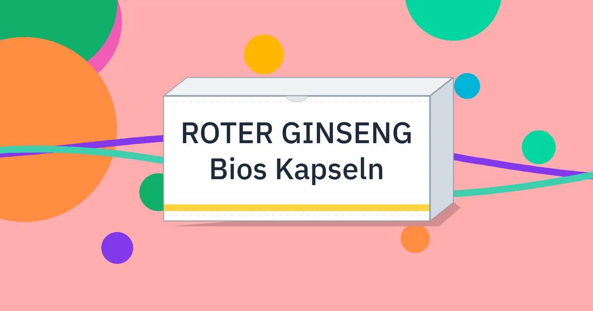 Symbolbild: Packung mit der Aufschrift ROTER GINSENG Bios Kapseln (PZN 05996429) – Verfügbarkeit und Bezug in Apotheken in Frankfurt am Main