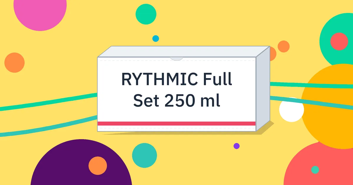 Symbolbild: Packung mit der Aufschrift RYTHMIC Full Set 250 ml (PZN 20940343) – Verfügbarkeit und Bezug in Apotheken in Frankfurt am Main