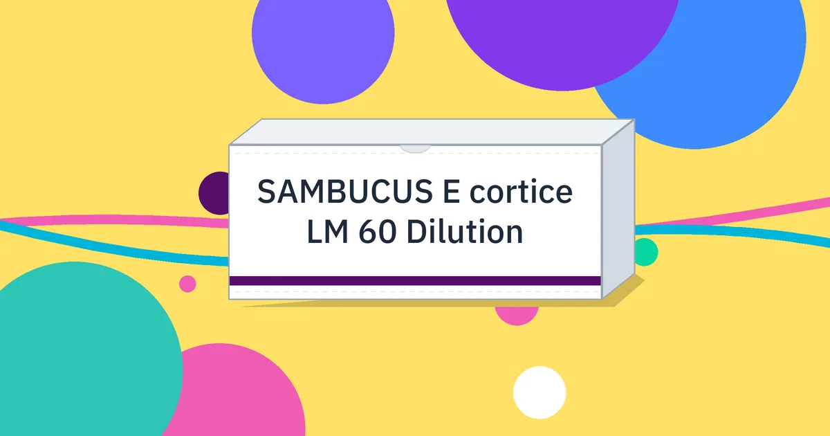 Symbolbild: Packung mit der Aufschrift SAMBUCUS E cortice LM 60 Dilution (PZN 13180239) – Verfügbarkeit und Bezug in Apotheken in Frankfurt am Main