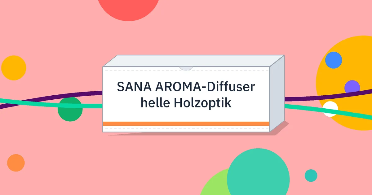 Symbolbild: Packung mit der Aufschrift SANA AROMA-Diffuser helle Holzoptik (PZN 18713663) – Verfügbarkeit und Bezug in Apotheken in Frankfurt am Main