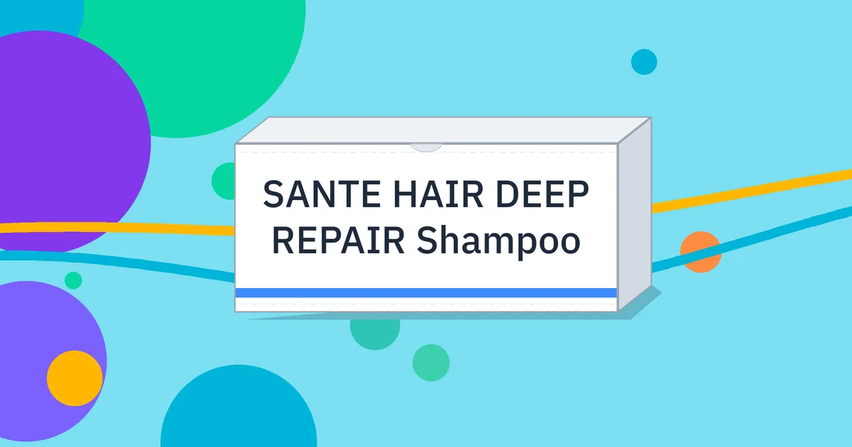 Symbolbild: Packung mit der Aufschrift SANTE HAIR DEEP REPAIR Shampoo (PZN 19419500) – Verfügbarkeit und Bezug in Apotheken in Frankfurt am Main