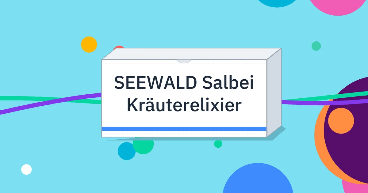 Symbolbild: Packung mit der Aufschrift SEEWALD Salbei Kräuterelixier (PZN 19546227) – Verfügbarkeit und Bezug in Apotheken in Frankfurt am Main