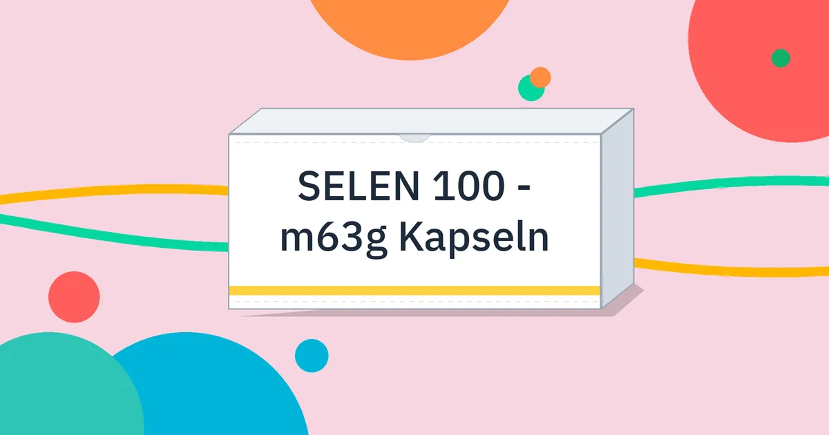 Symbolbild: Packung mit der Aufschrift SELEN 100 -m63g Kapseln (PZN 09537983) – Verfügbarkeit und Bezug in Apotheken in Frankfurt am Main