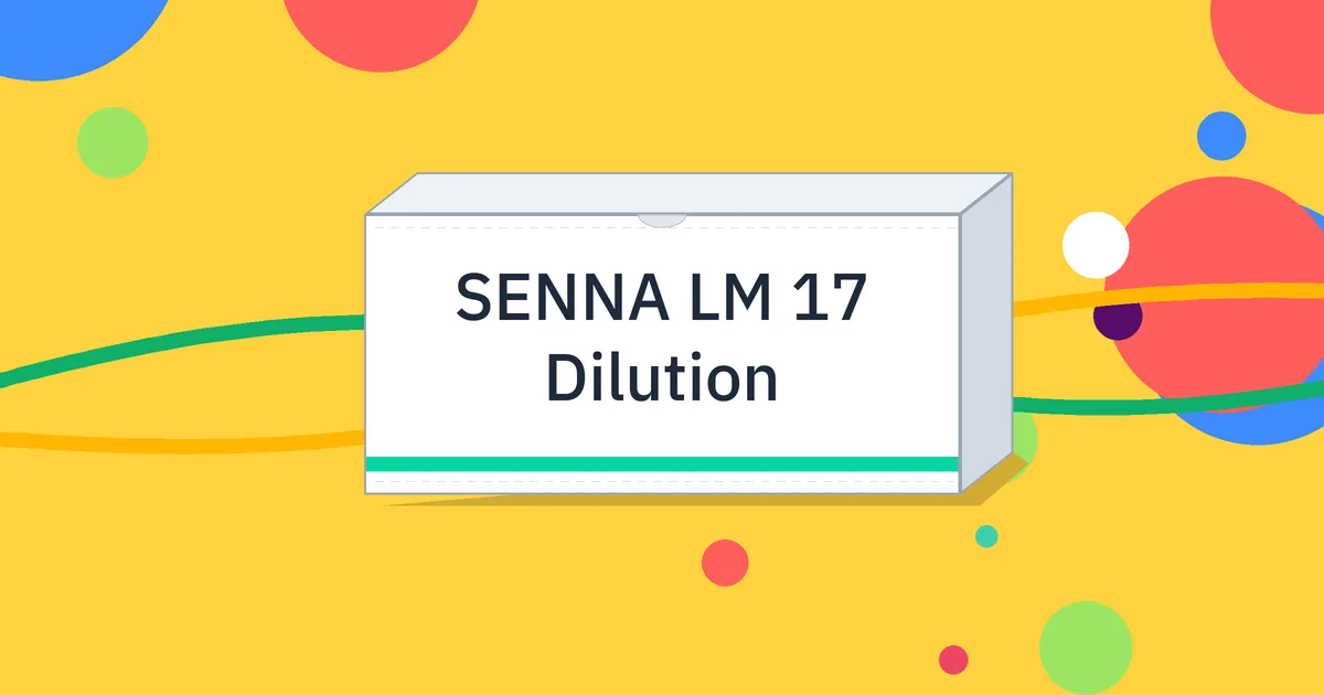 Symbolbild: Packung mit der Aufschrift SENNA LM 17 Dilution (PZN 13188117) – Verfügbarkeit und Bezug in Apotheken in Frankfurt am Main