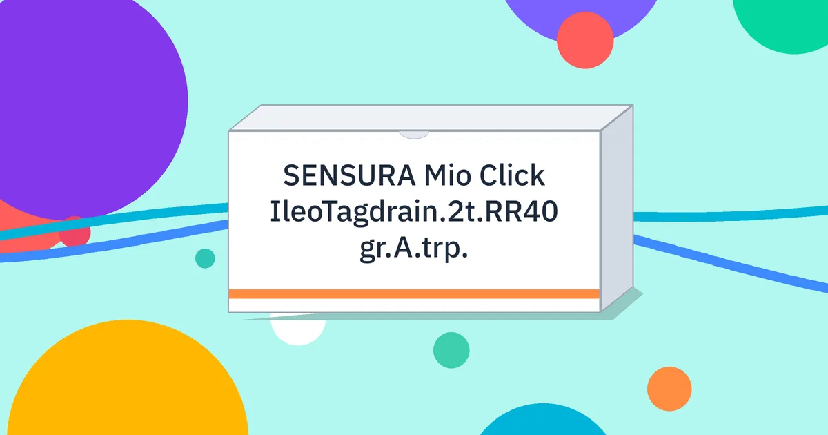 Symbolbild: Packung mit der Aufschrift SENSURA Mio Click IleoTagdrain.2t.RR40 gr.A.trp. (PZN 12614983) – Verfügbarkeit und Bezug in Apotheken in Frankfurt am Main