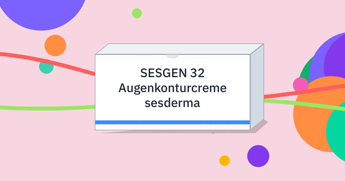 Symbolbild: Packung mit der Aufschrift SESGEN 32 Augenkonturcreme sesderma (PZN 20197789) – Verfügbarkeit und Bezug in Apotheken in Frankfurt am Main