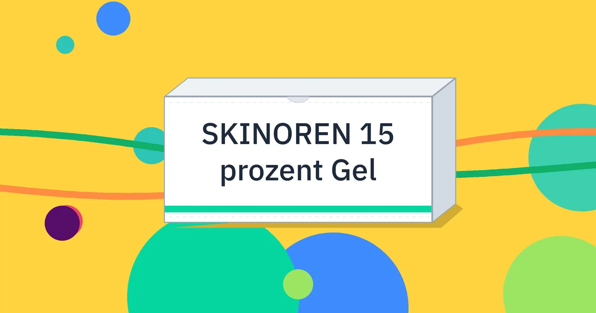 Symbolbild: Packung mit der Aufschrift SKINOREN 15 prozent Gel (PZN 09684046) – Verfügbarkeit und Bezug in Apotheken in Frankfurt am Main