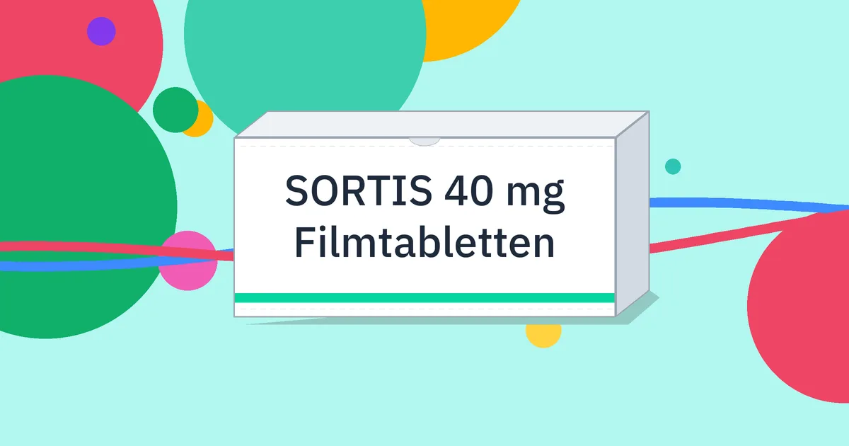 Symbolbild: Packung mit der Aufschrift SORTIS 40 mg Filmtabletten (PZN 11667061) – Verfügbarkeit und Bezug in Apotheken in Frankfurt am Main