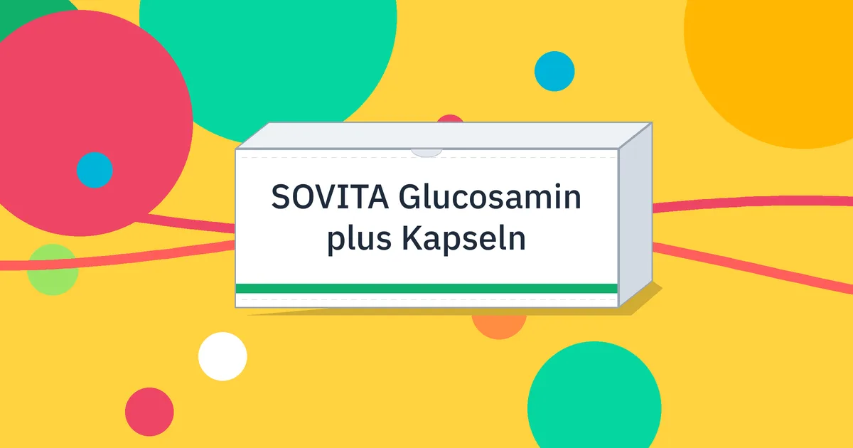 Symbolbild: Packung mit der Aufschrift SOVITA Glucosamin plus Kapseln (PZN 11590134) – Verfügbarkeit und Bezug in Apotheken in Frankfurt am Main
