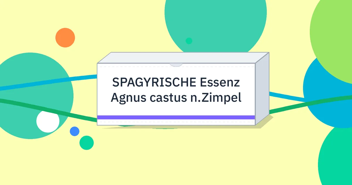Symbolbild: Packung mit der Aufschrift SPAGYRISCHE Essenz Agnus castus n.Zimpel (PZN 00915478) – Verfügbarkeit und Bezug in Apotheken in Frankfurt am Main