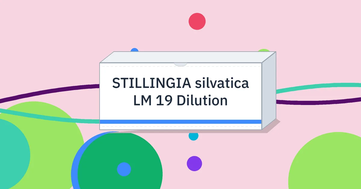 Symbolbild: Packung mit der Aufschrift STILLINGIA silvatica LM 19 Dilution (PZN 13201450) – Verfügbarkeit und Bezug in Apotheken in Frankfurt am Main