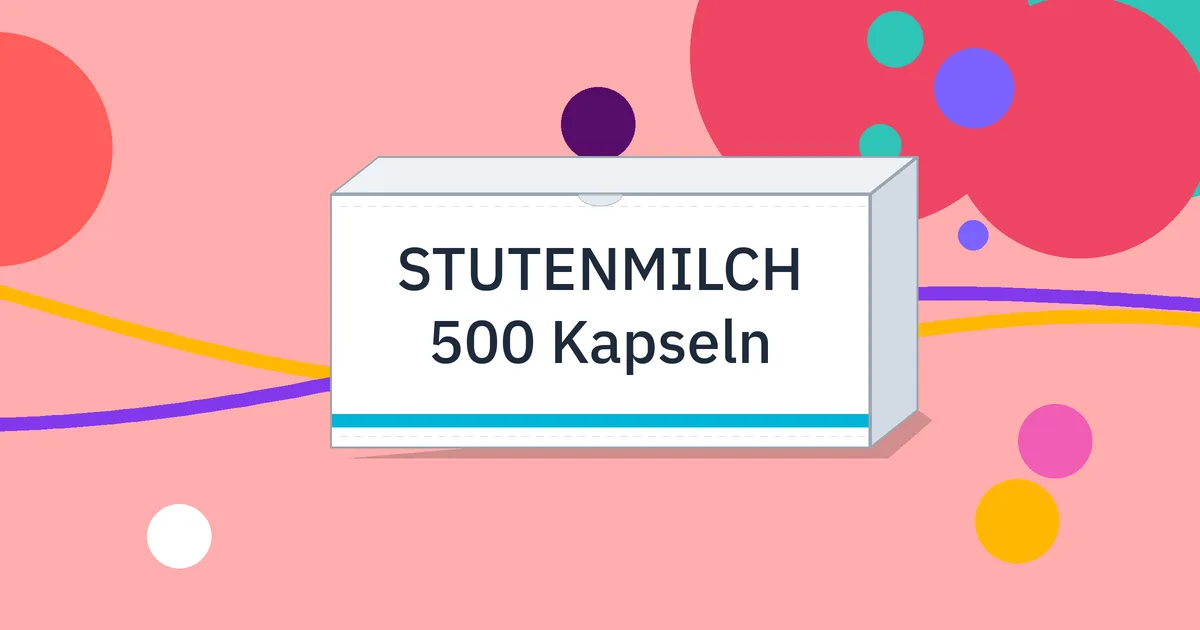 Symbolbild: Packung mit der Aufschrift STUTENMILCH 500 Kapseln (PZN 02198503) – Verfügbarkeit und Bezug in Apotheken in Frankfurt am Main