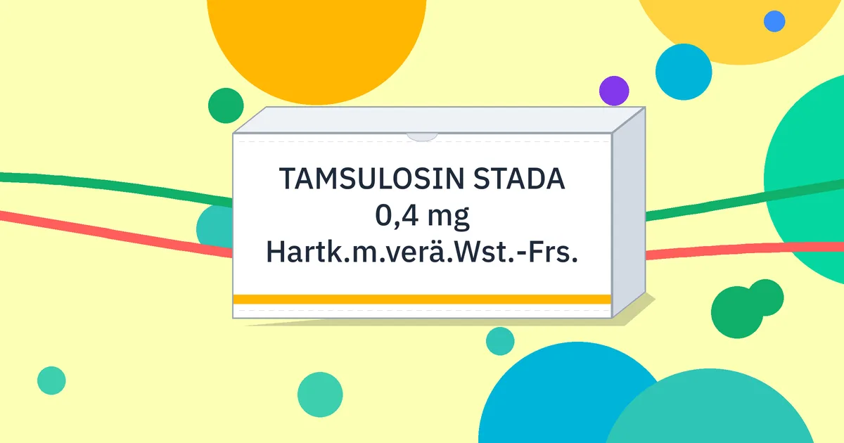 Symbolbild: Packung mit der Aufschrift TAMSULOSIN STADA 0,4 mg Hartk.m.verä.Wst.-Frs. (PZN 01057350) – Verfügbarkeit und Bezug in Apotheken in Frankfurt am Main