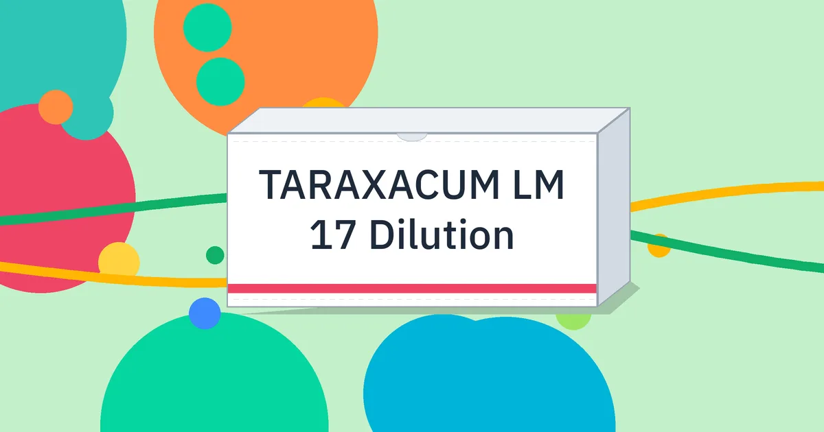 Symbolbild: Packung mit der Aufschrift TARAXACUM LM 17 Dilution (PZN 13214375) – Verfügbarkeit und Bezug in Apotheken in Frankfurt am Main