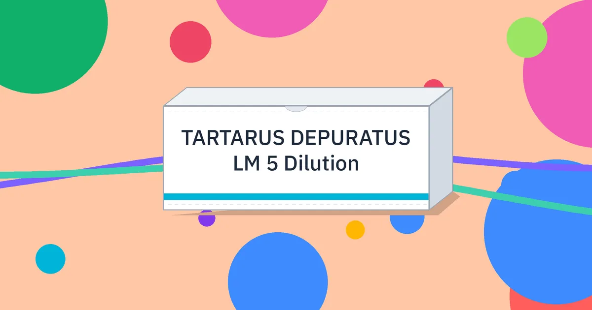 Symbolbild: Packung mit der Aufschrift TARTARUS DEPURATUS LM 5 Dilution (PZN 13687978) – Verfügbarkeit und Bezug in Apotheken in Frankfurt am Main