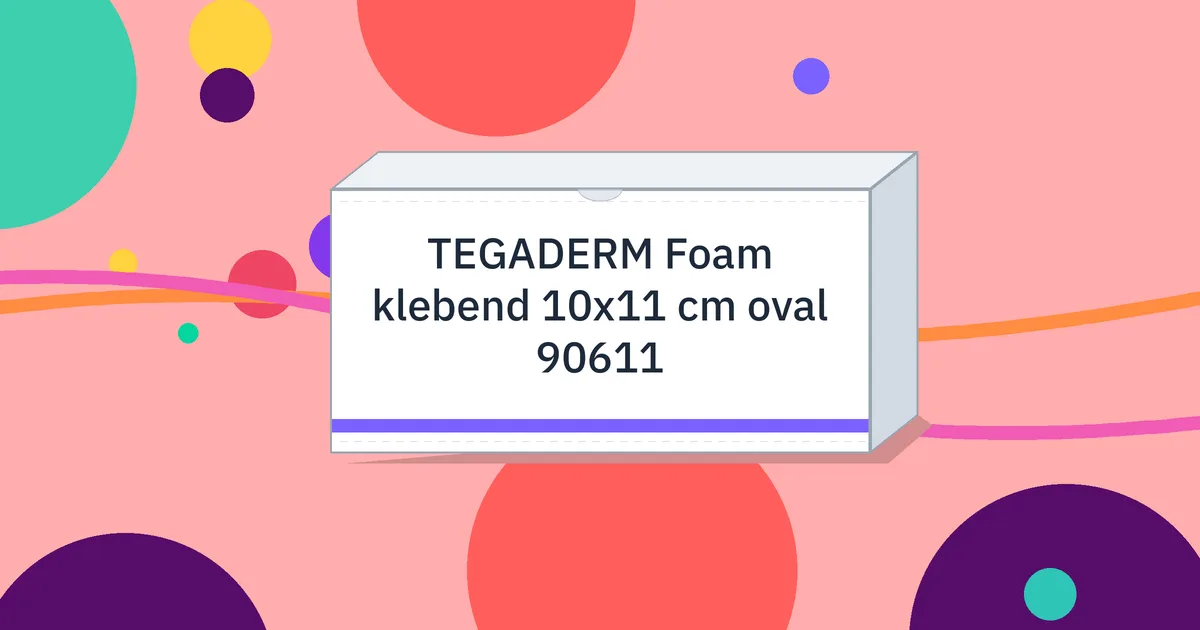 Symbolbild: Packung mit der Aufschrift TEGADERM Foam klebend 10x11 cm oval 90611 (PZN 16394739) – Verfügbarkeit und Bezug in Apotheken in Frankfurt am Main