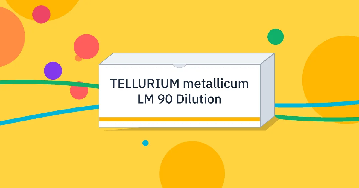 Symbolbild: Packung mit der Aufschrift TELLURIUM metallicum LM 90 Dilution (PZN 13215920) – Verfügbarkeit und Bezug in Apotheken in Frankfurt am Main