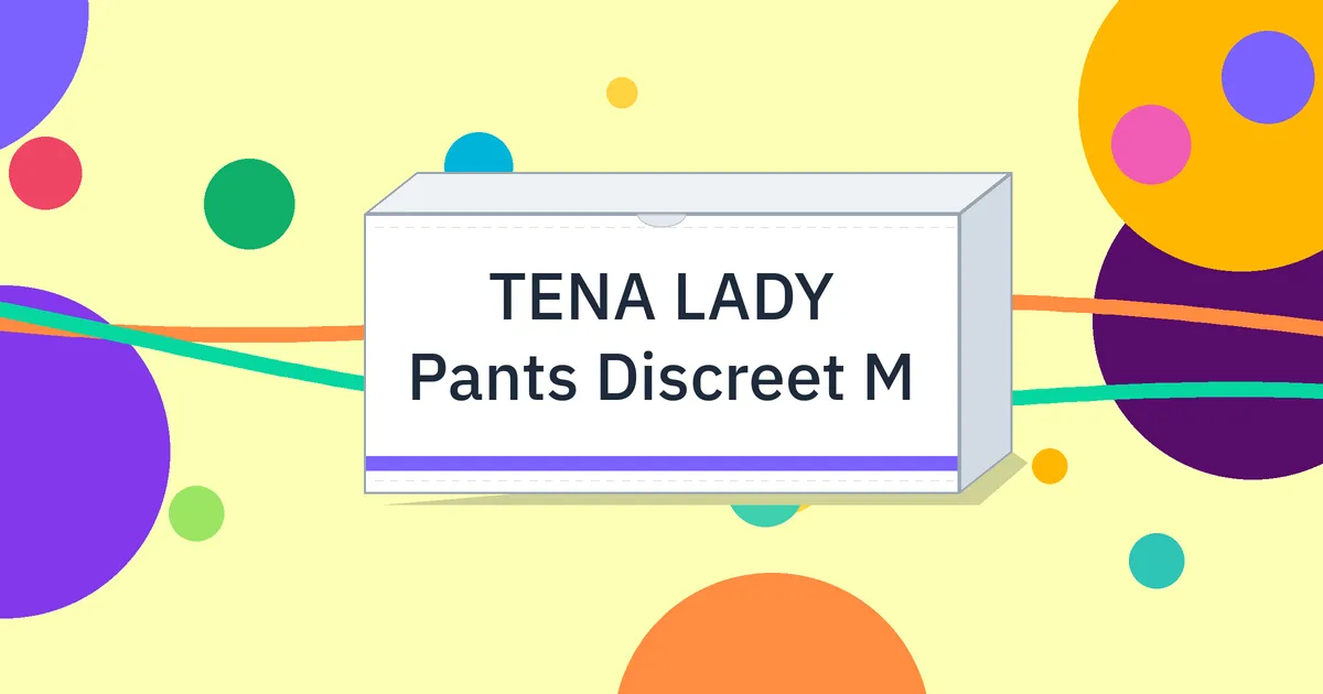 Symbolbild: Packung mit der Aufschrift TENA LADY Pants Discreet M (PZN 11846935) – Verfügbarkeit und Bezug in Apotheken in Frankfurt am Main