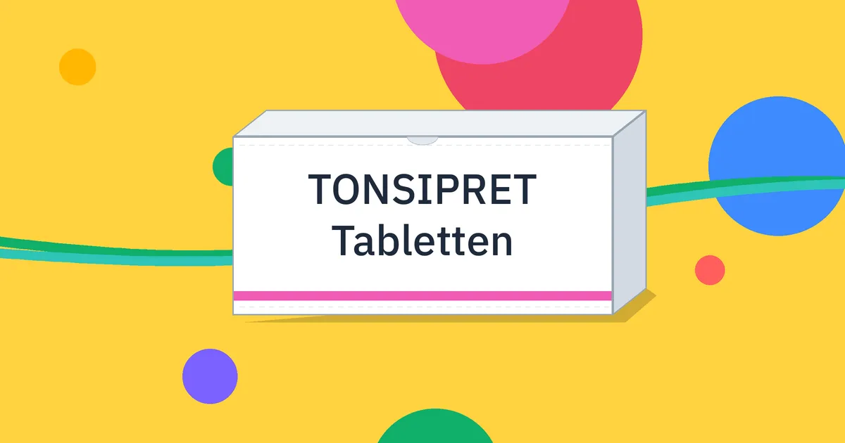 Symbolbild: Packung mit der Aufschrift TONSIPRET Tabletten (PZN 03524554) – Verfügbarkeit und Bezug in Apotheken in Frankfurt am Main