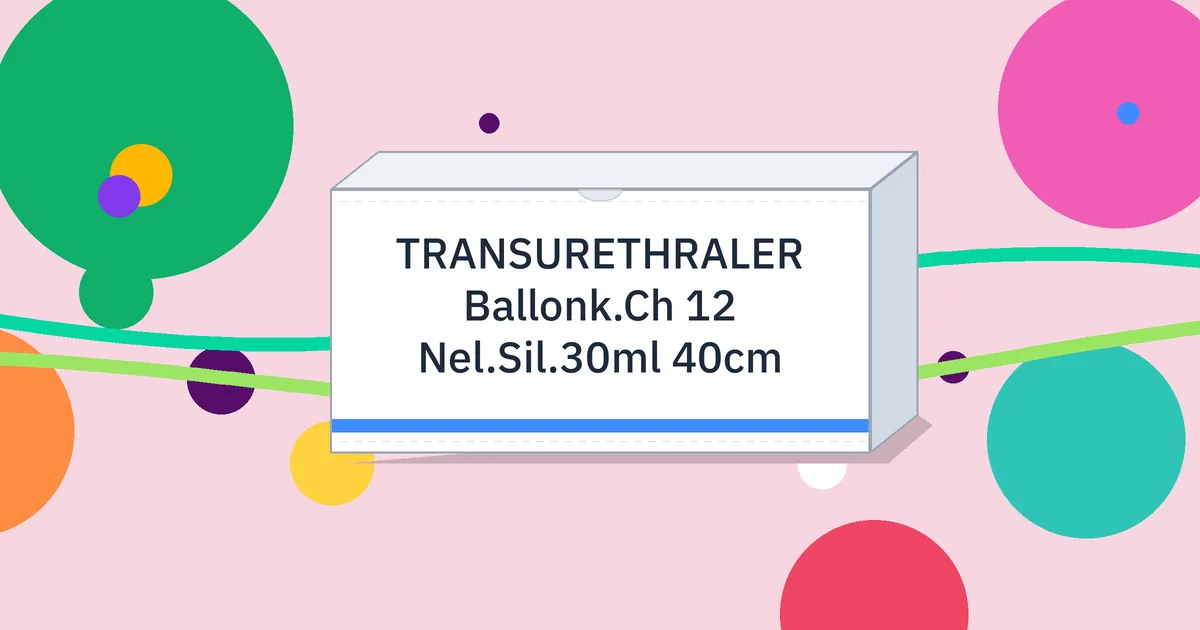 Symbolbild: Packung mit der Aufschrift TRANSURETHRALER Ballonk.Ch 12 Nel.Sil.30ml 40cm (PZN 04506475) – Verfügbarkeit und Bezug in Apotheken in Frankfurt am Main