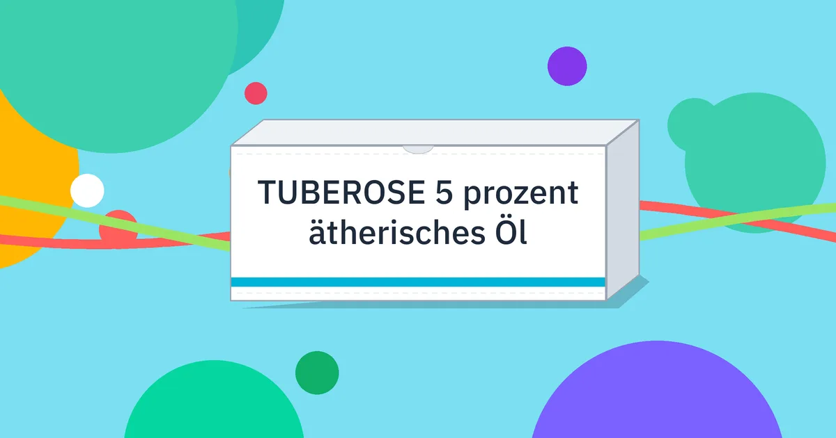 Symbolbild: Packung mit der Aufschrift TUBEROSE 5 prozent ätherisches Öl (PZN 00722153) – Verfügbarkeit und Bezug in Apotheken in Frankfurt am Main