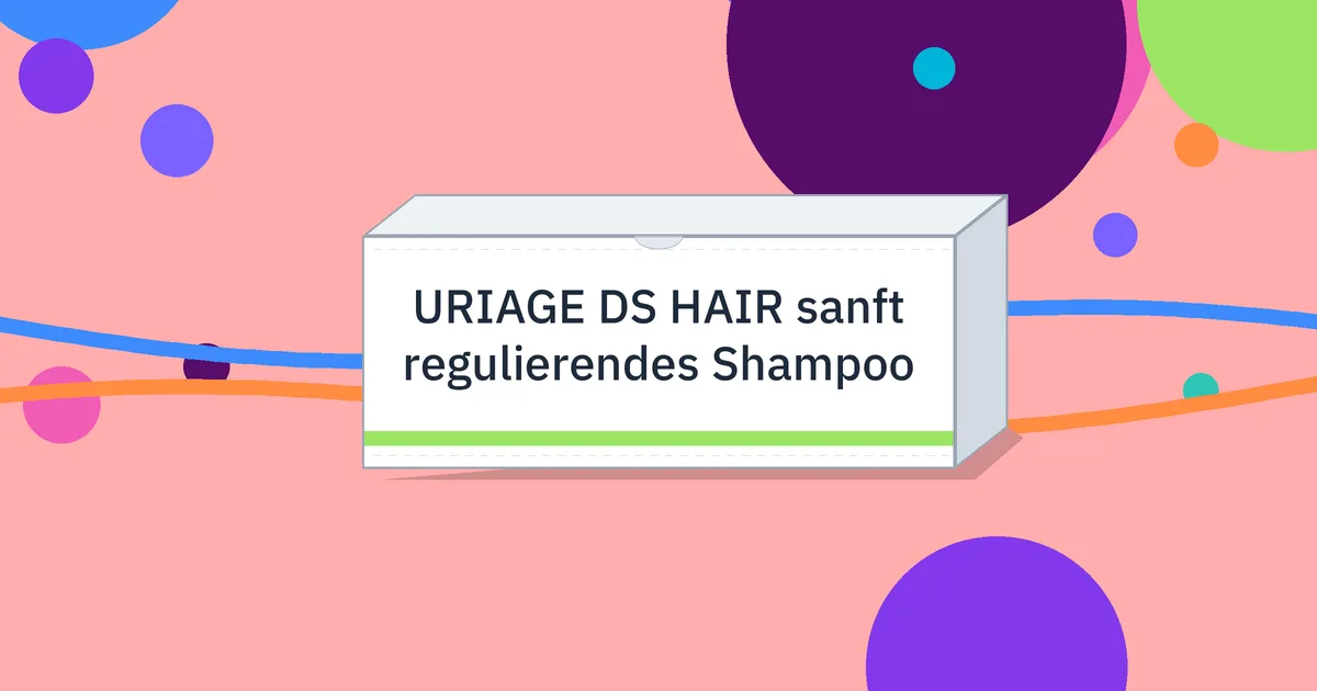 Symbolbild: Packung mit der Aufschrift URIAGE DS HAIR sanft regulierendes Shampoo (PZN 17181508) – Verfügbarkeit und Bezug in Apotheken in Frankfurt am Main