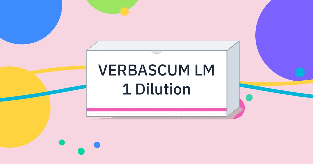 Symbolbild: Packung mit der Aufschrift VERBASCUM LM 1 Dilution (PZN 13265881) – Verfügbarkeit und Bezug in Apotheken in Frankfurt am Main