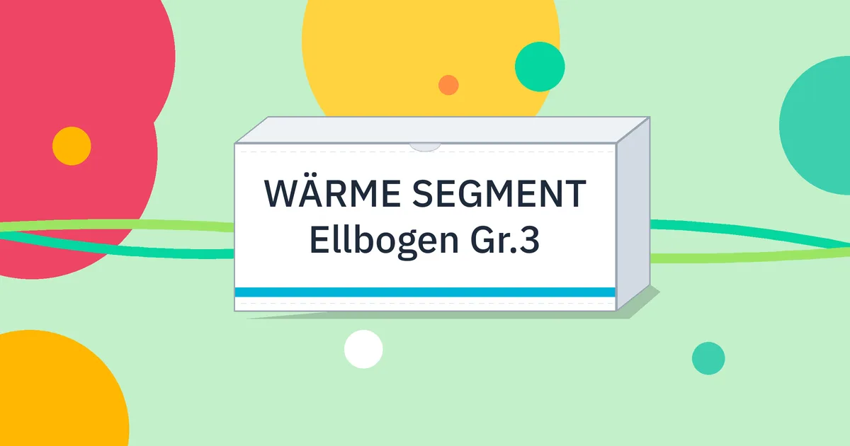 Symbolbild: Packung mit der Aufschrift WÄRME SEGMENT Ellbogen Gr.3 (PZN 02445516) – Verfügbarkeit und Bezug in Apotheken in Frankfurt am Main