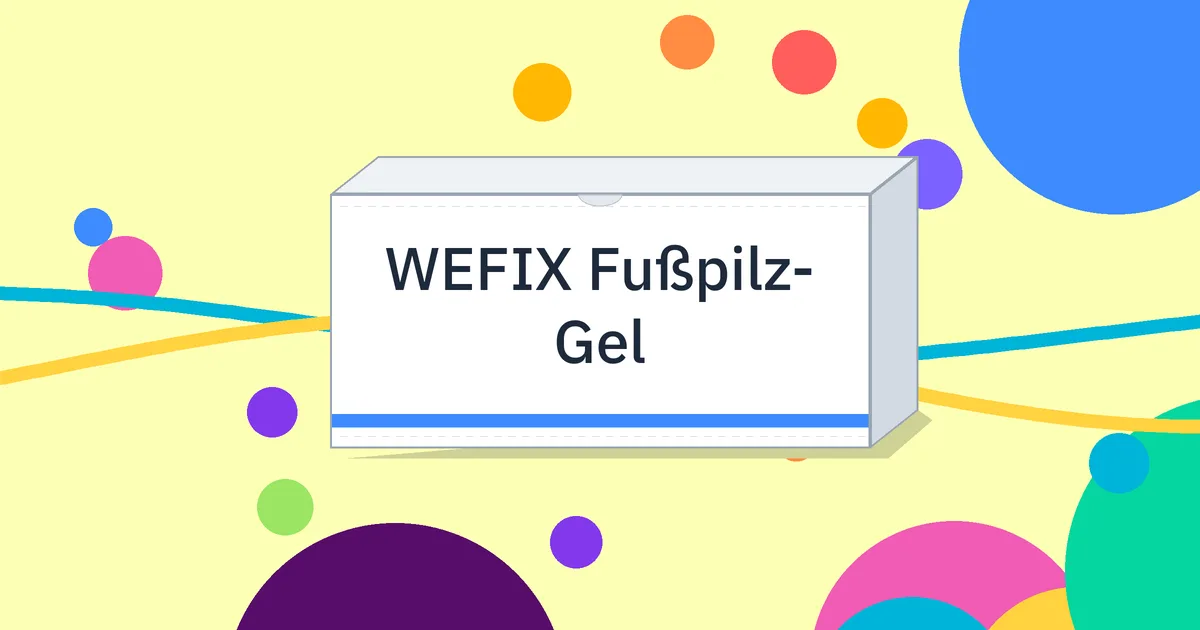 Symbolbild: Packung mit der Aufschrift WEFIX Fußpilz-Gel (PZN 18116111) – Verfügbarkeit und Bezug in Apotheken in Frankfurt am Main