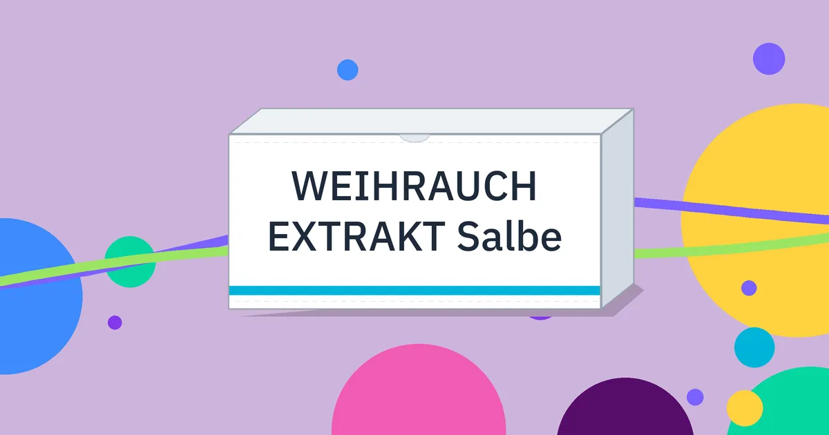 Symbolbild: Packung mit der Aufschrift WEIHRAUCH EXTRAKT Salbe (PZN 18396895) – Verfügbarkeit und Bezug in Apotheken in Frankfurt am Main