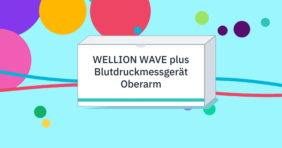 Symbolbild: Packung mit der Aufschrift WELLION WAVE plus Blutdruckmessgerät Oberarm (PZN 17931903) – Verfügbarkeit und Bezug in Apotheken in Frankfurt am Main
