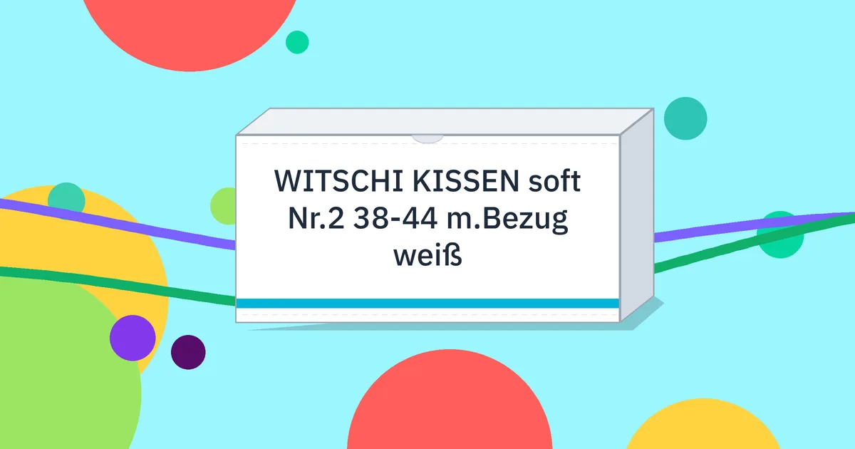 Symbolbild: Packung mit der Aufschrift WITSCHI KISSEN soft Nr.2 38-44 m.Bezug weiß (PZN 00627590) – Verfügbarkeit und Bezug in Apotheken in Frankfurt am Main