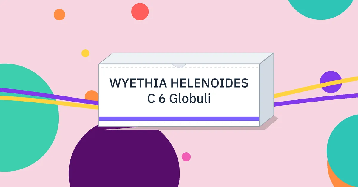 Symbolbild: Packung mit der Aufschrift WYETHIA HELENOIDES C 6 Globuli (PZN 19715724) – Verfügbarkeit und Bezug in Apotheken in Frankfurt am Main